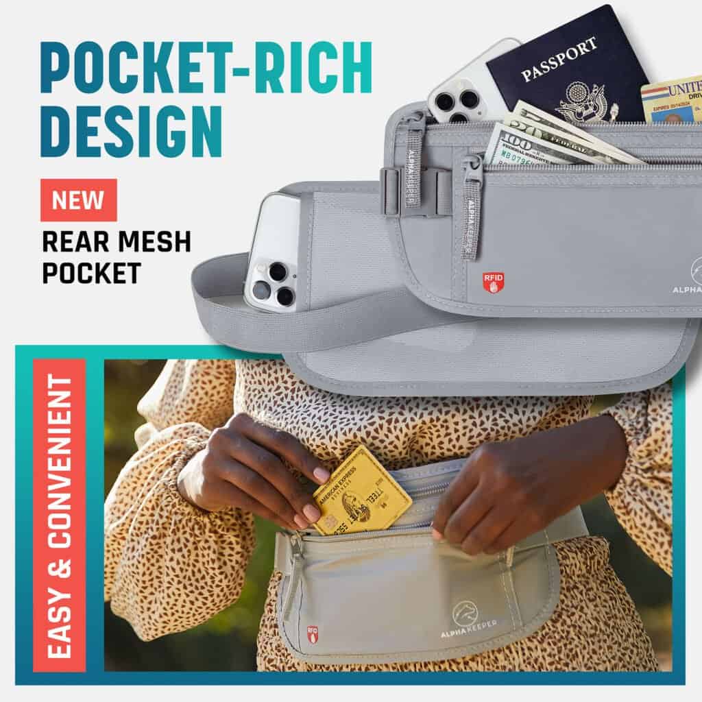 Silver RFID Money Belt | Alpha Keeper
